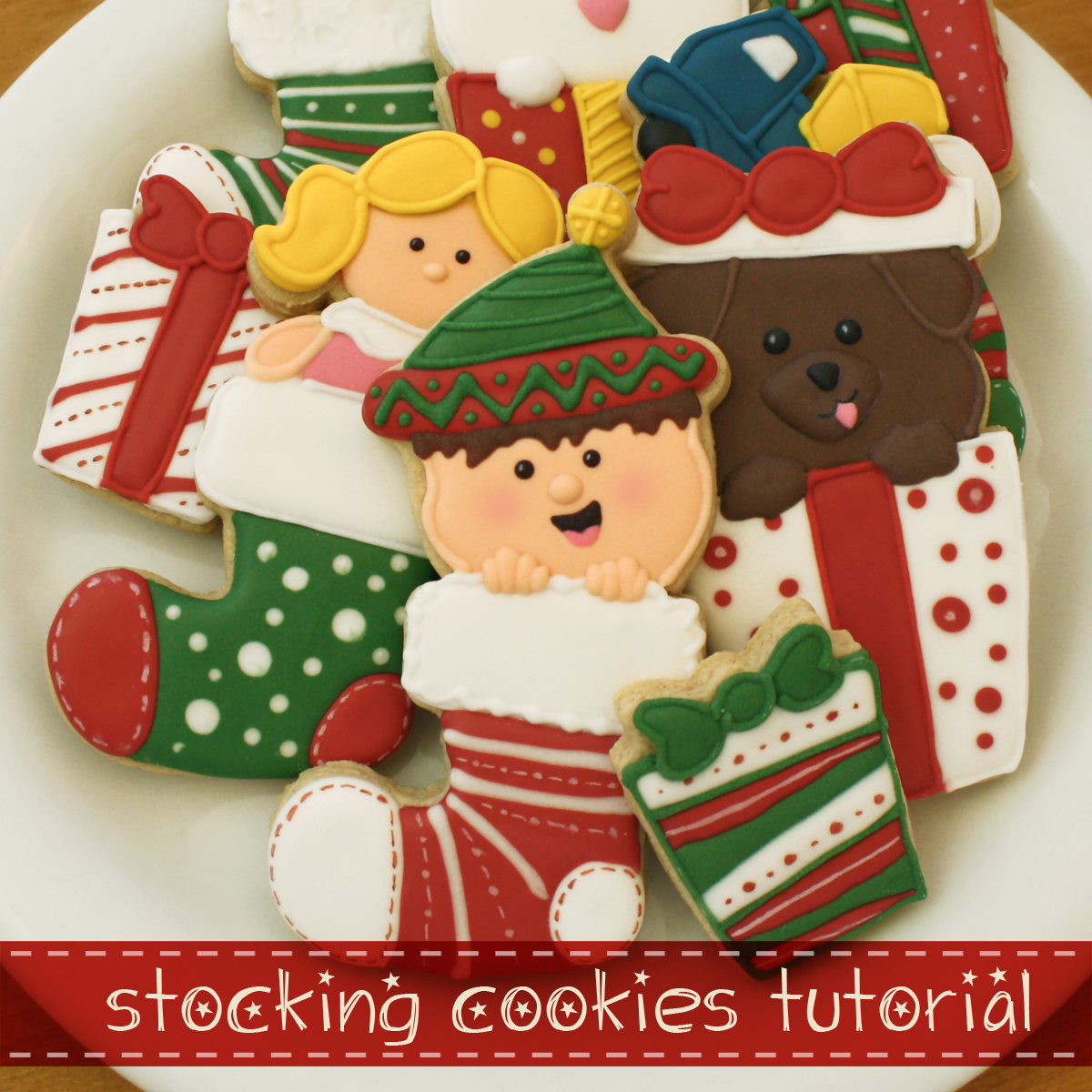 Christmas Stocking Cookie Tutorial