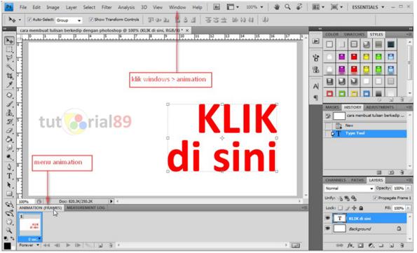 Create Flashing Blinking Text Effect In Photoshop Xtorial