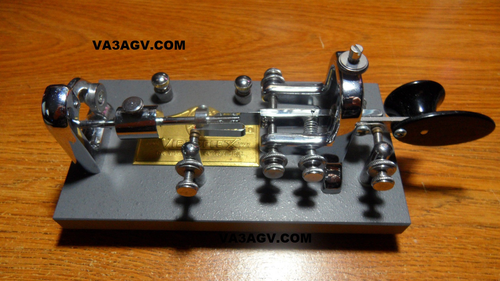 Morse Code CW Key Telegraph (Straight) : Vibroplex Telegraph Bug Key