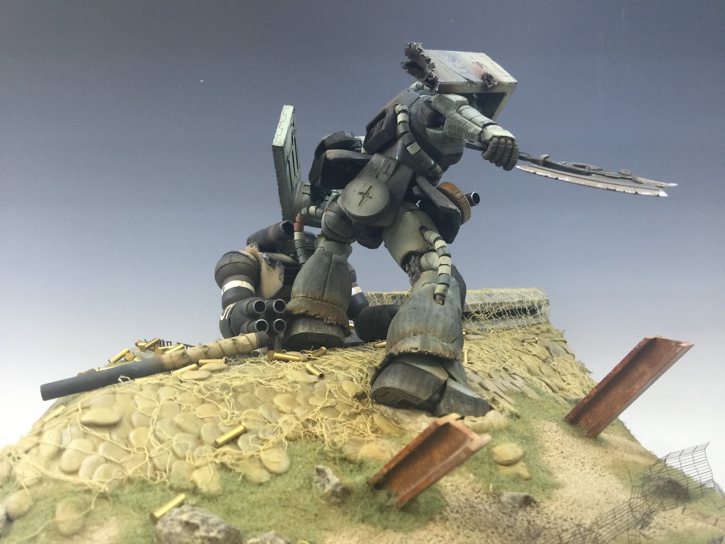 GUNDAM GUY: MG 1/100 Zaku II + Guntank '反擊' Diorama - GBWC 2015 (Korea ...