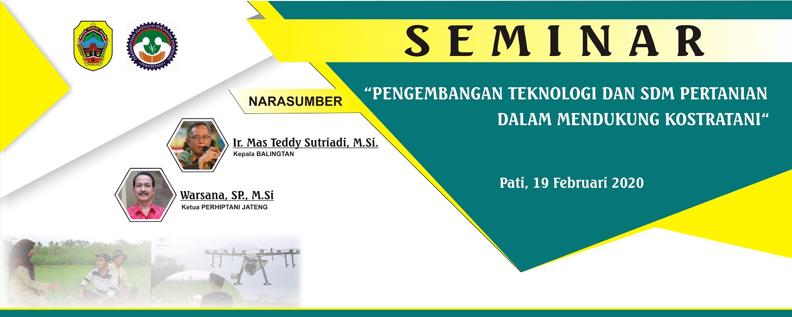 Contoh Settingan Banner Seminar - Design Banner Pamflete