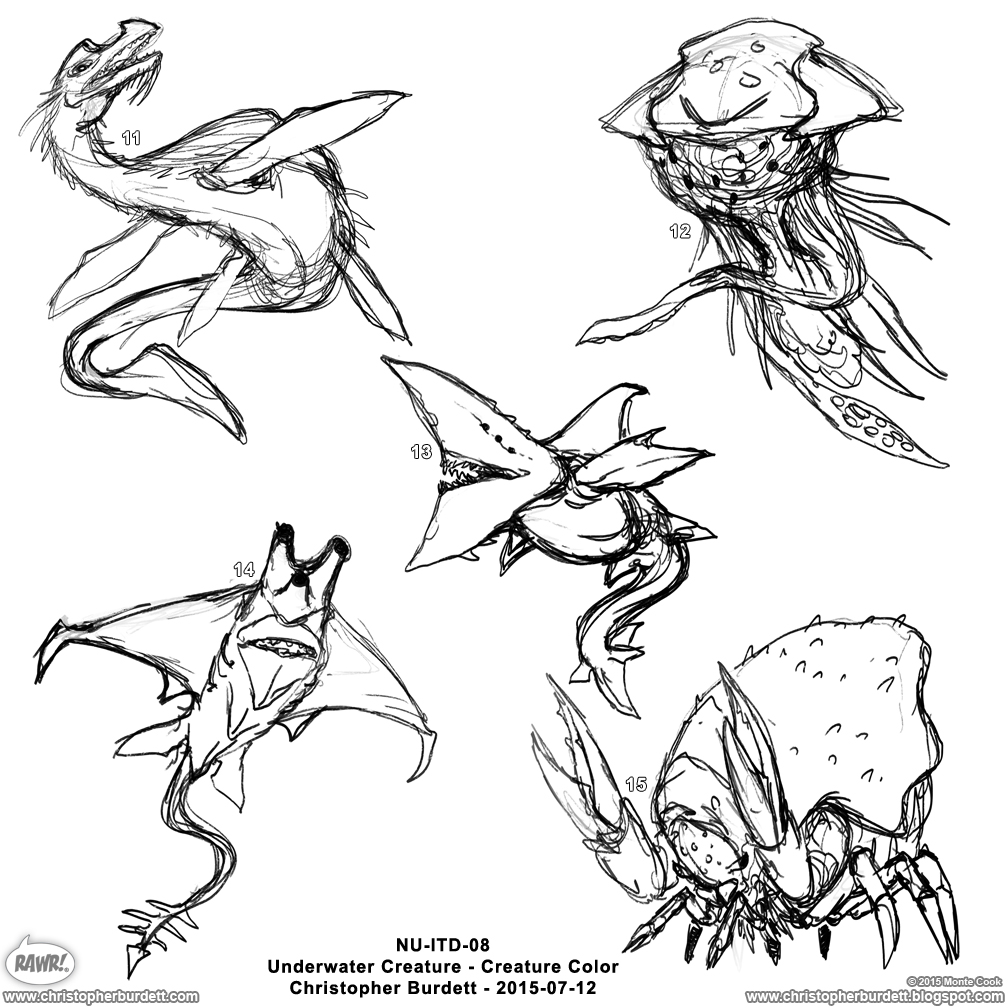 The DOODLES, DESIGNS, and aRT of CHRISTOPHER BURDETT: Numenera Monsters ...