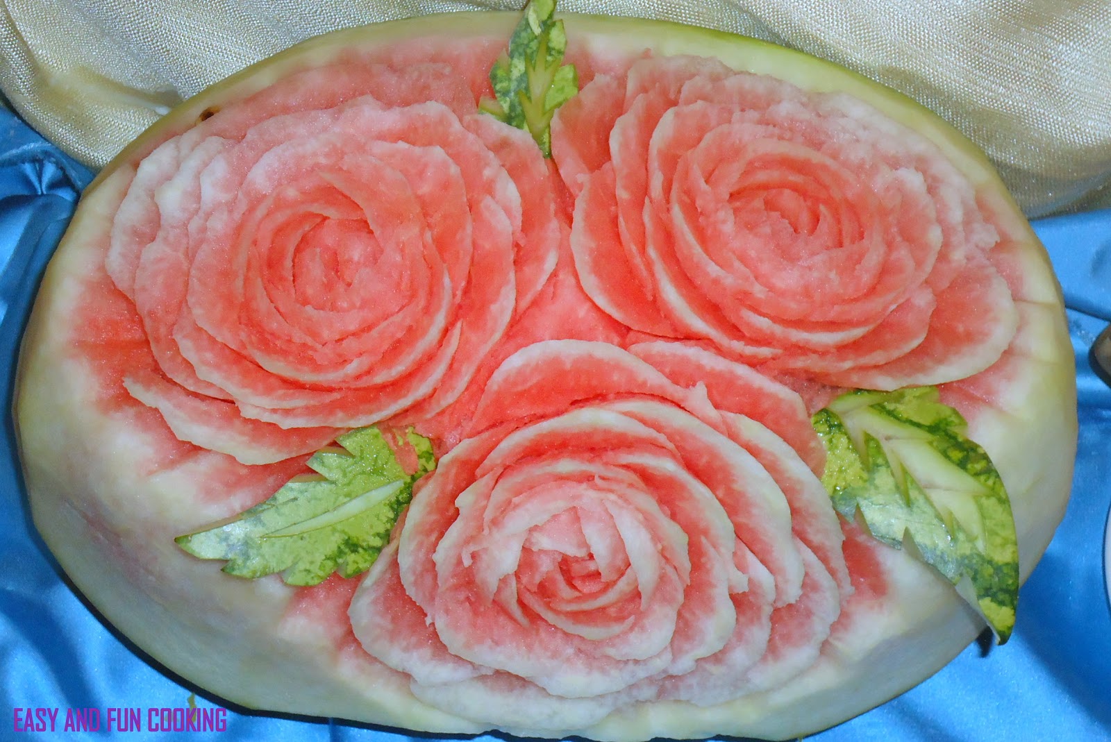 Easy and fun cooking: VEGETABLE AND FRUITS CARVING