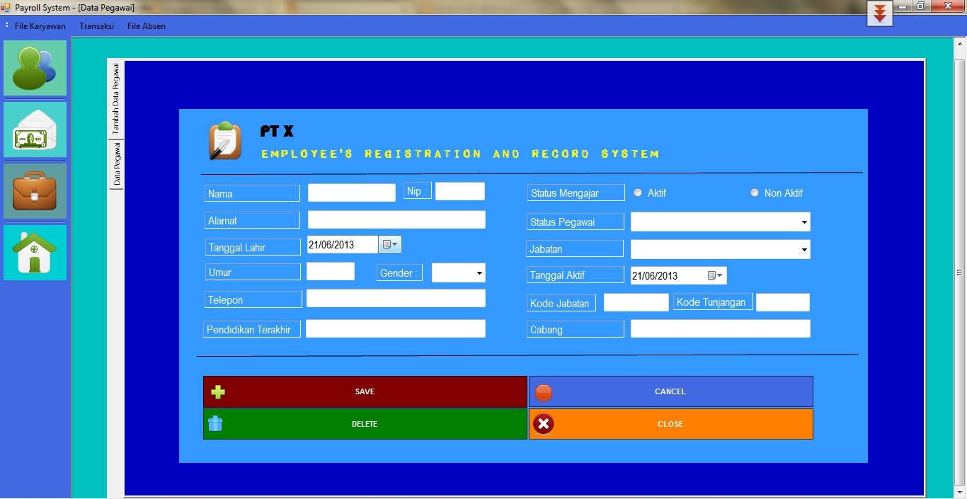 INPUT DATA KE ACCESS MELALUI VB.NET ~ AmanahFitri