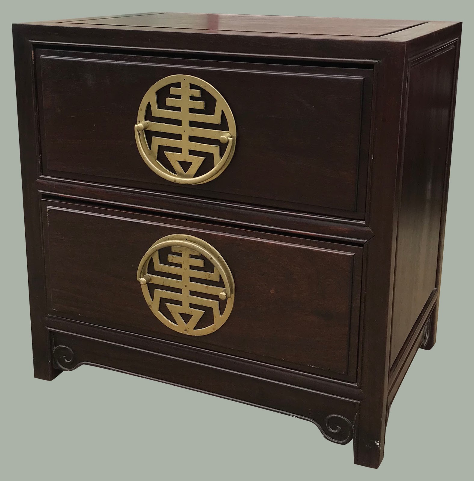Uhuru Furniture & Collectibles: Pair of Asian Accent Night Stands ...