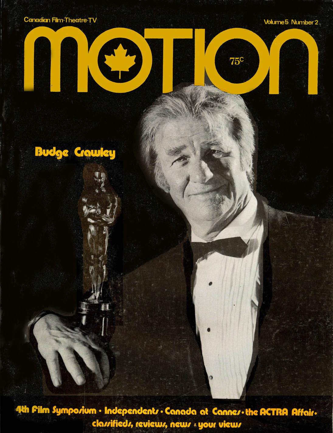 motion magazine cdn film-theater-tv: MOTION MAGAZINE Vol.5 #2 1976
