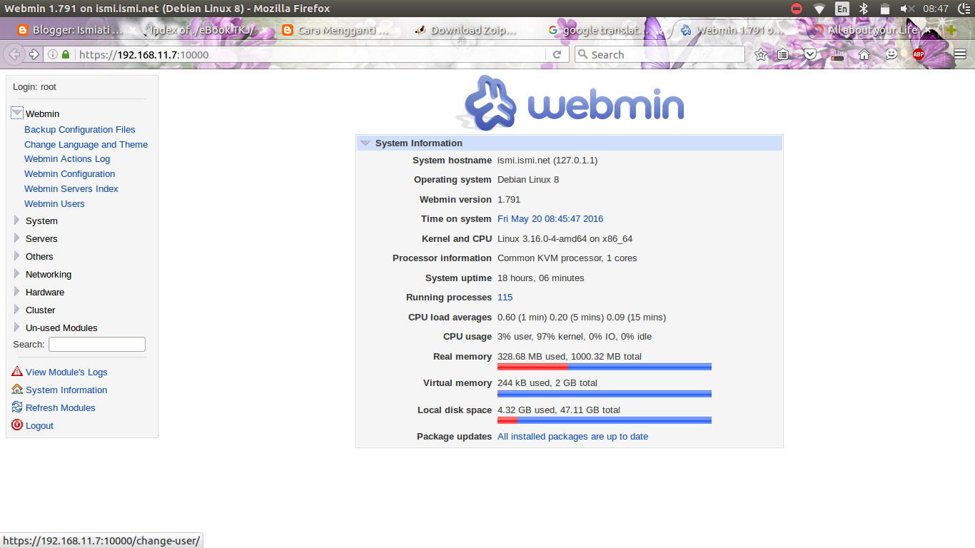 Cara mengganti tema pada Webmin ~ Iqbal Ainur Muhammad - (I A M)