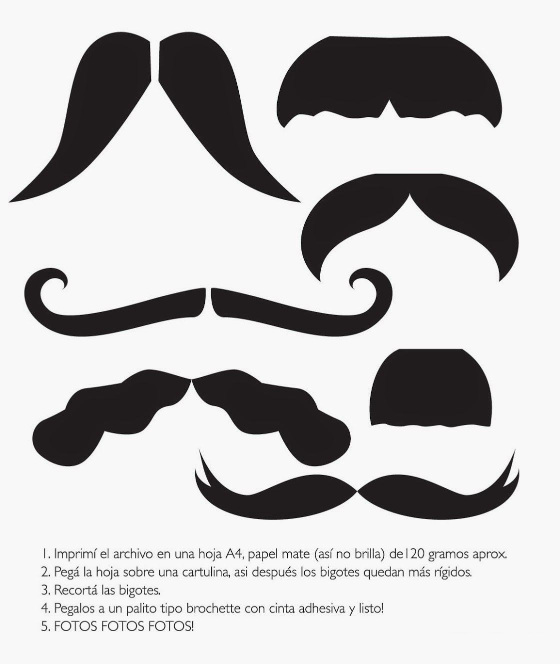MIMOS E ENCANTOS DA EDUCAÇÃO : BIGODES PARA IMPRIMIR, RECORTAR E BRINCAR