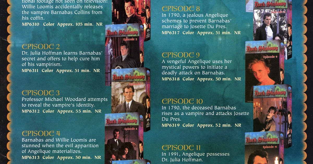 Dark Shadows: The Revival Series VHS Tapes