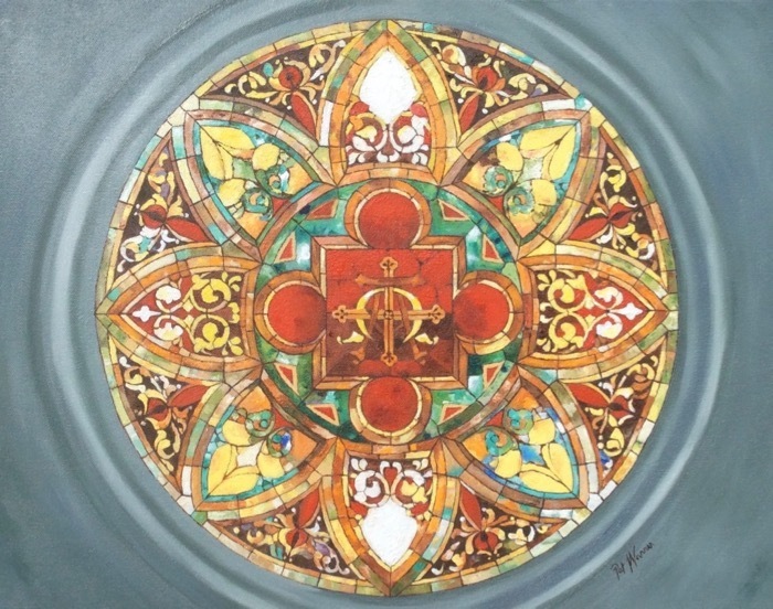 Pat Warren Fine Art: Fine Art Oil Painting os Stained Glass Window ...