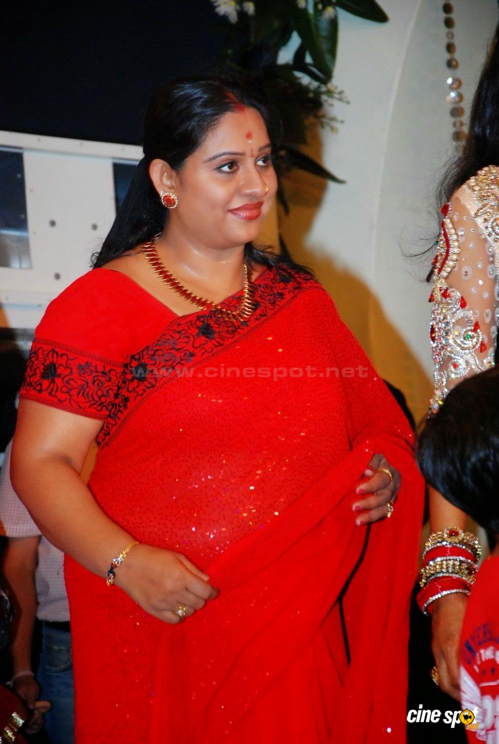Beena Antony Hot In Red Saree Photos ~ ACTRESS RARE PHOTO GALLERY