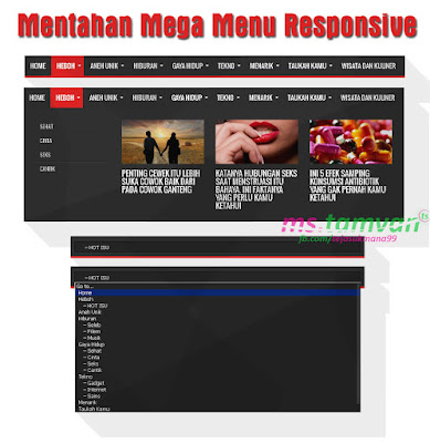 Mentahan Mega Menu Responsive :v