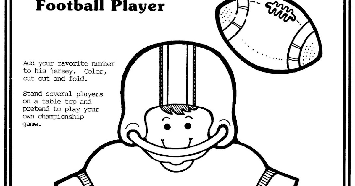 Mostly Paper Dolls Too!: Football Player and Cheerleader Cut-Outs