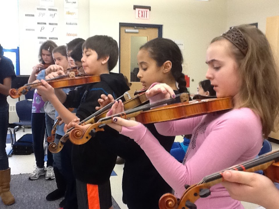 Memorial Music: 5th Grade Violin Photos