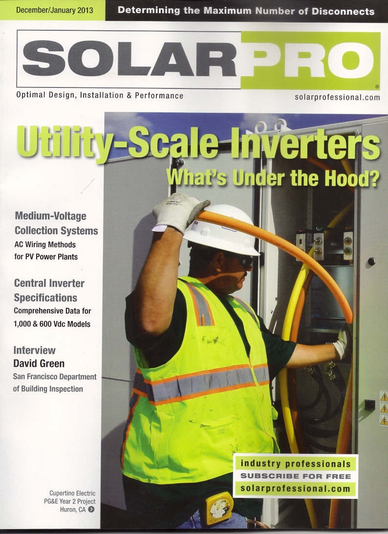 Community Business College: Dec/Jan Solar Pro Magazine Arrived Today