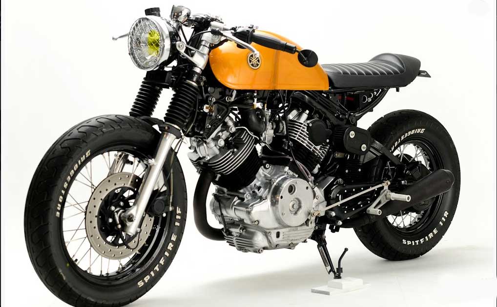 Yamaha Virago XV750 Cafe Racer from HagemanMc - Yamaha Old Bikes List