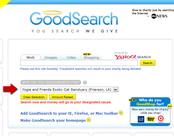 We are Now Proud Members of Good Search ~ Pawsitively Humane, Inc.