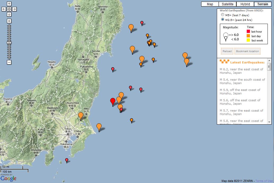 #All-things-spatial: Japan hit by massive earthquakes