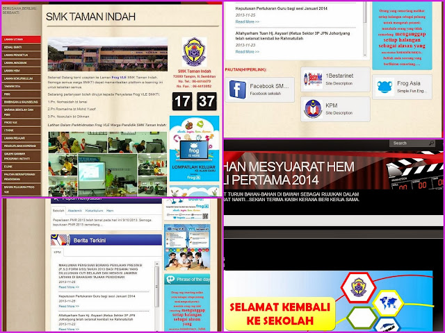 MyHem: 193.Penyebarluas Frog VLE : Preview Dashboard Sekolah SMK Taman ...