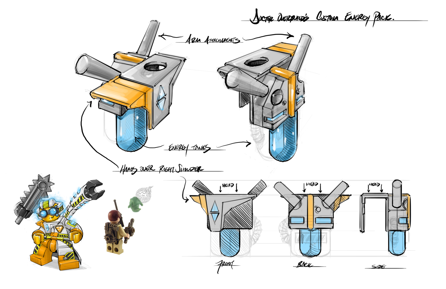Imagining LEGO Universe: Faction Leader Design: Doc Overbuild, Assembly