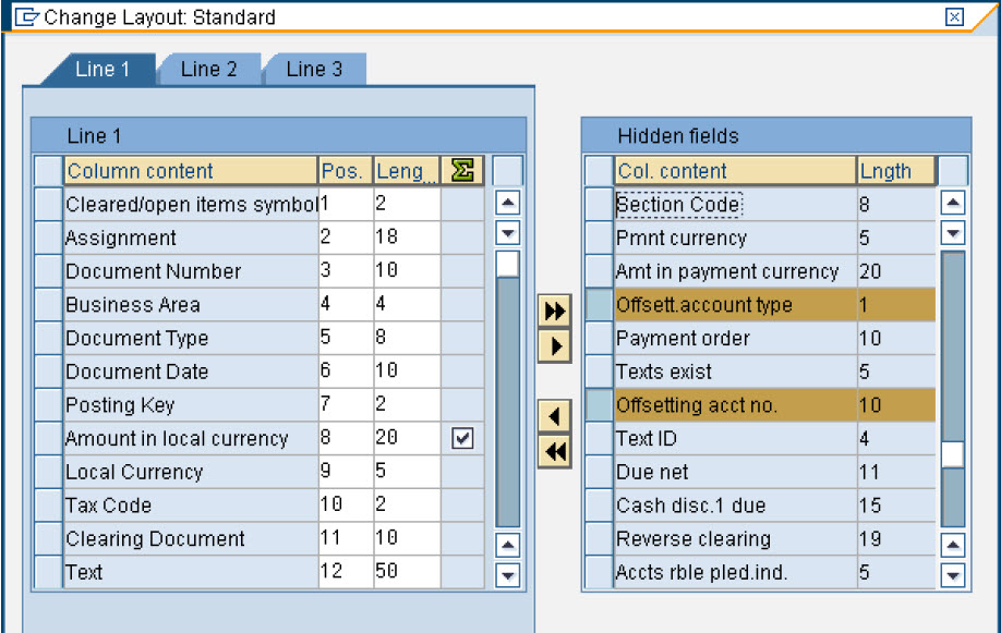 SAP All In One - Fast Start: Adding New Column in T-Code: FBL3N and FAGLL03