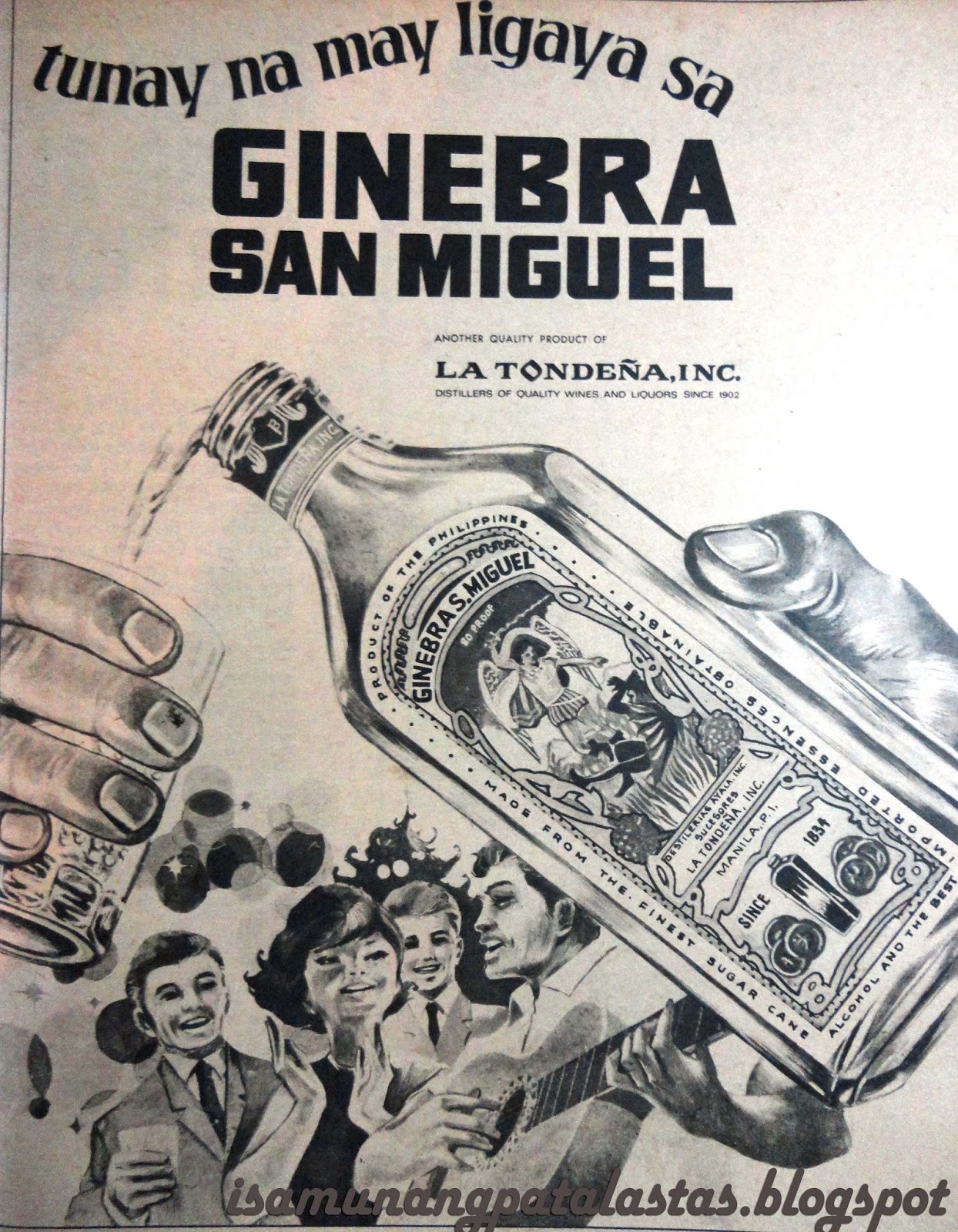 ISA MUNANG PATALASTAS: 24. GINEBRA SAN MIGUEL. "Ang Inumin ng Tunay na ...