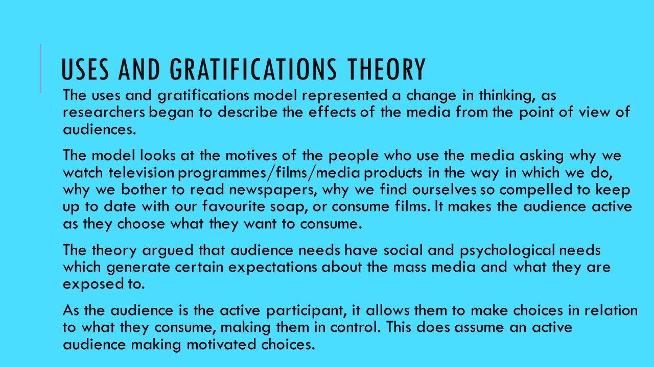 A2 Media Studies: Audience