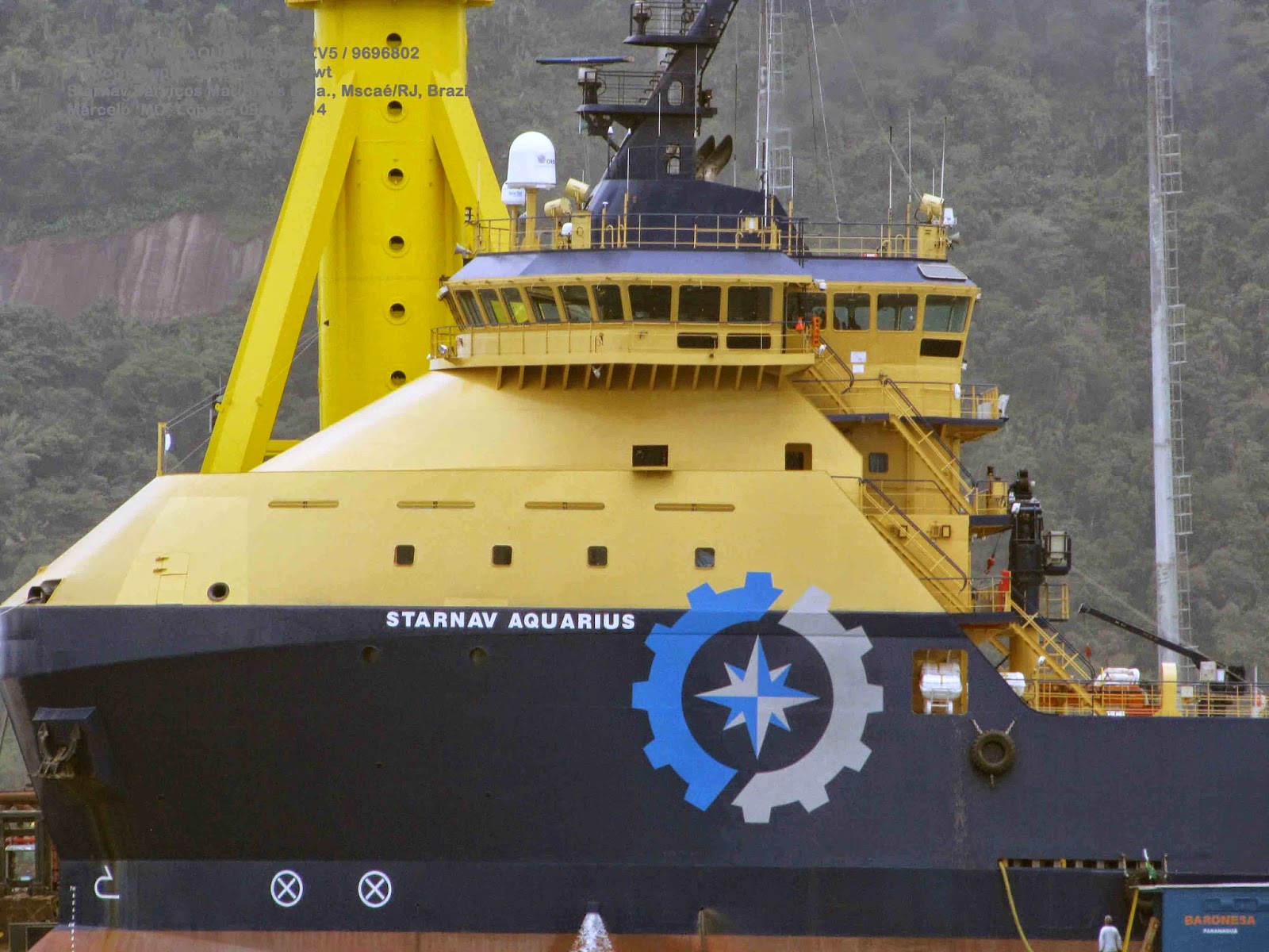 Santos Shiplovers: PSV Starnav Aquarius / 3FZV5 - Atracado no Saipem ...