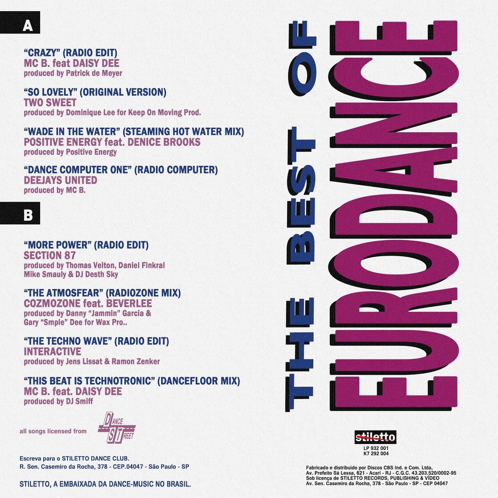 Dance vs House: The Best of Eurodance vol. 1 (1990)