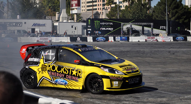 Just A Car Guy: Tanner Foust was using the Las Vegas Convention center ...