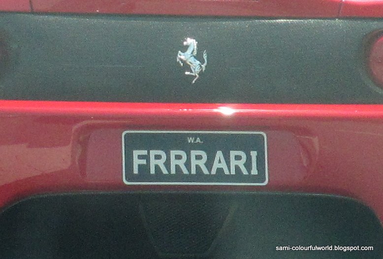 COLOURFULWORLD: Personalised Number Plates I