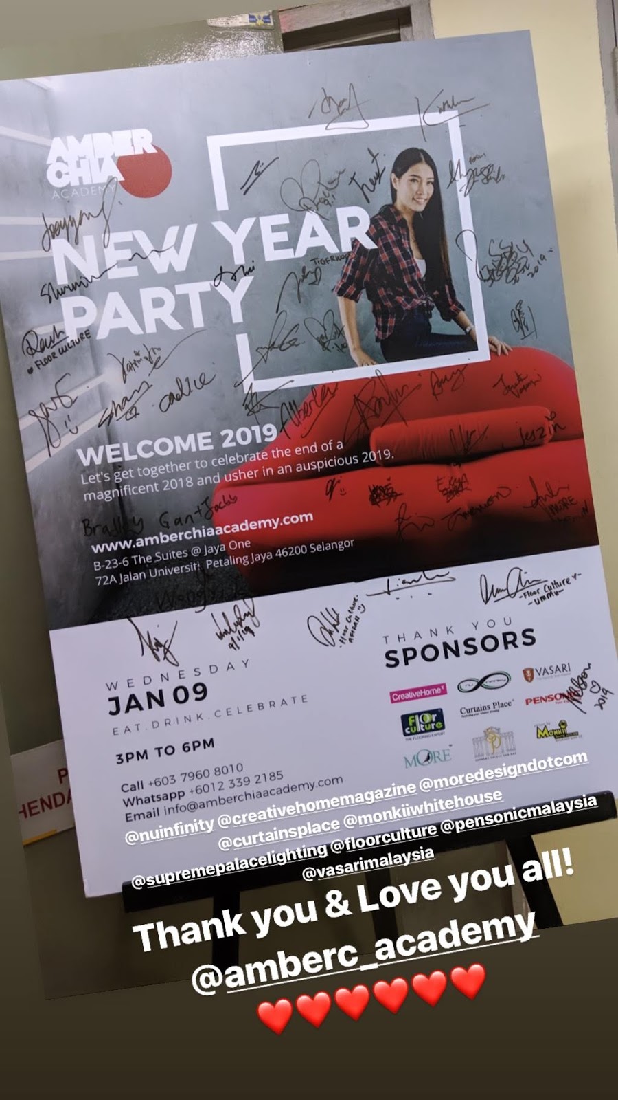 Kee Hua Chee Live!: AMBER CHIA THANK YOU PARTY AT AMBER CHIA ACADEMY AT ...