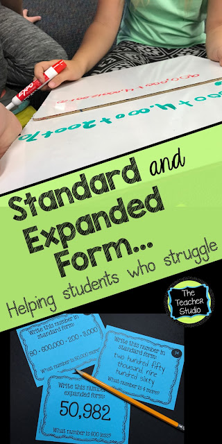 The importance of watching students work...helping with place value ...