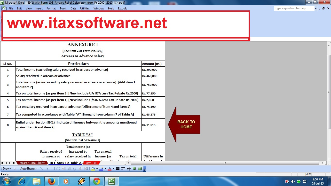 What is the Procedure of Calculation of Arrears Relief U/s 89(1) with ...
