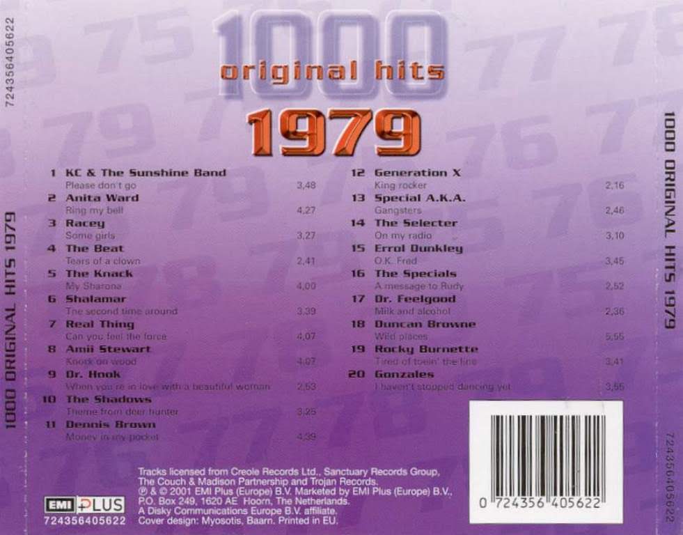 ENTRE MUSICA: 1000 ORIGINAL HITS - 1970 - 1979 Varios artistas (10 CDs)