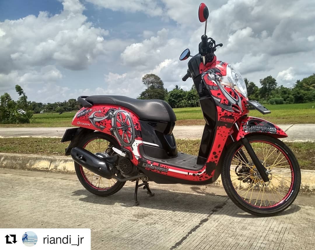 86 Foto Modifikasi Honda Scoopy Fi Retro Modern Terbaik