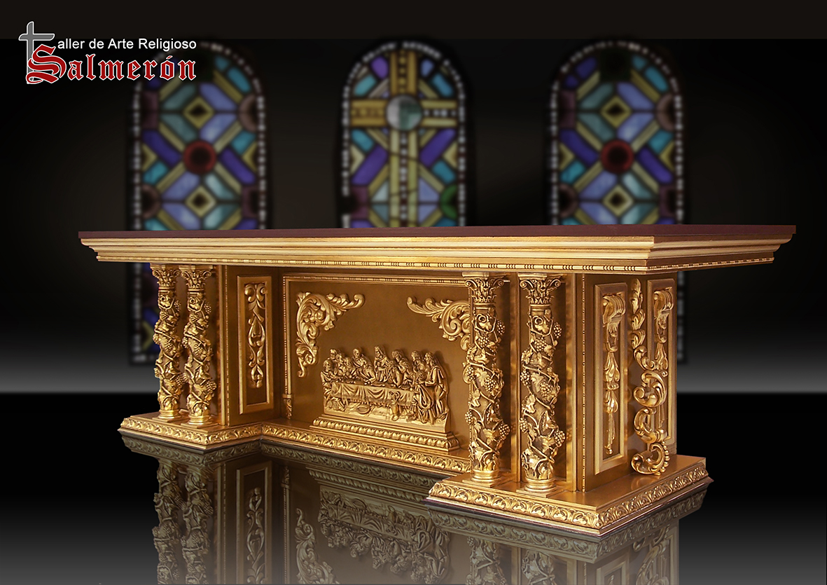 Taller de Arte Religioso Salmerón: Mesas de altar para Limpias y Tarancueña