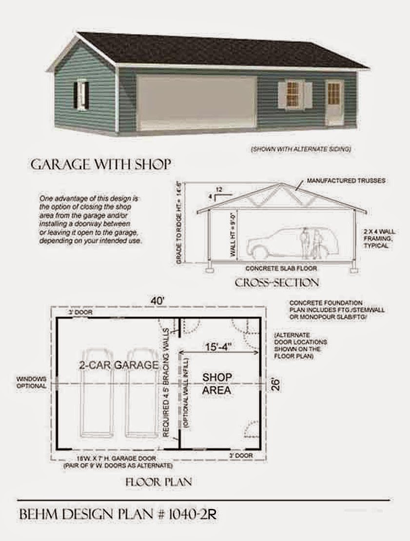 Garage Plans Blog - Behm Design - Garage Plan Examples: Garage Plan ...