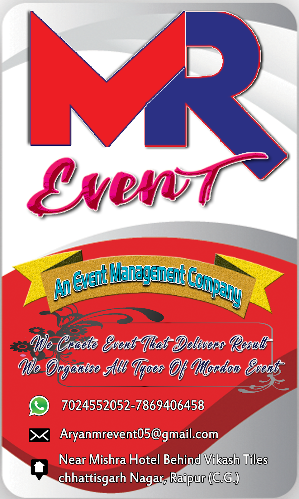 MR event Visiting Card Design By- KishanPanagar