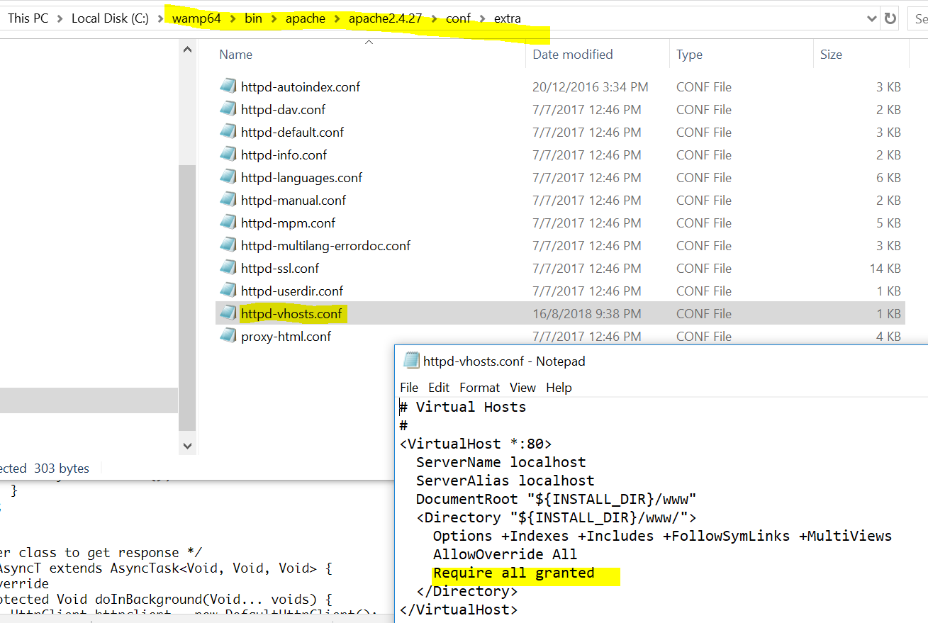 Mdad Configure Wamp For Ip Clients Access