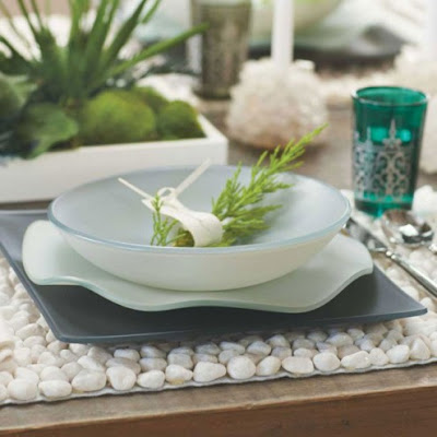 Sea Glass Recycled Dinnerware