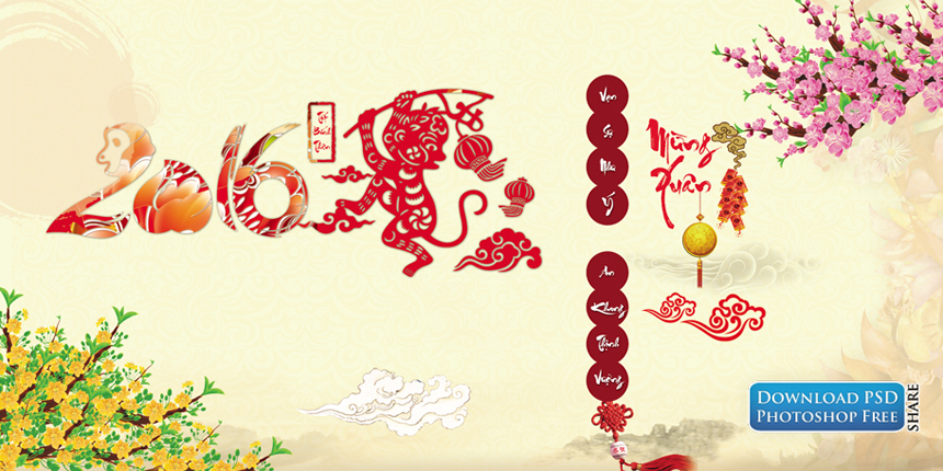 Background vui xuân đón tết psd 821 ~ MrPixelVn - Chia sẻ Đồ họa vector ...