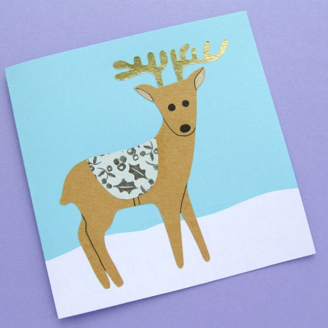 Bugs and Fishes by Lupin: How To: Reindeer Christmas Card Tutorial