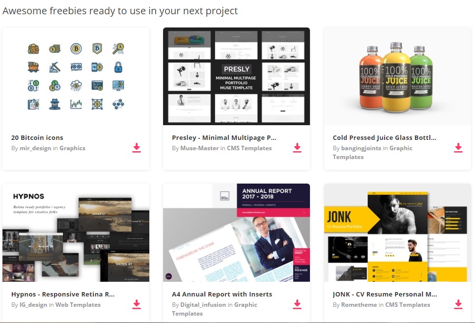 Envato Freebies - Free files to download - Misc