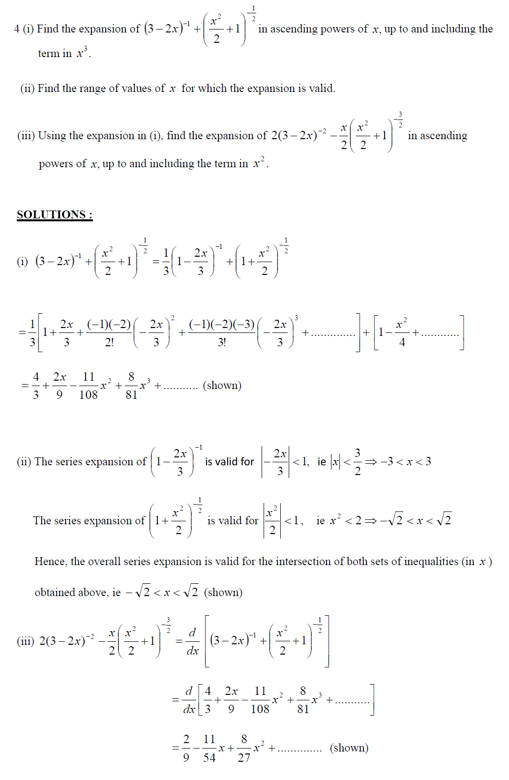 H2 Maths Tuition By White Group Mathematics