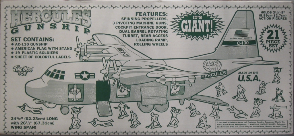 Toys and Stuff: Processed Plastic Co / Tim Mee Toy #62750 Hercules Gunship