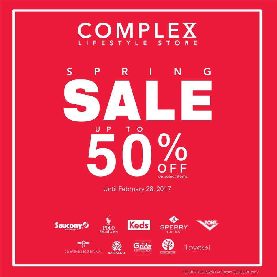 Manila Shopper: Complex Lifestyle Store Spring SALE: Sept 2017