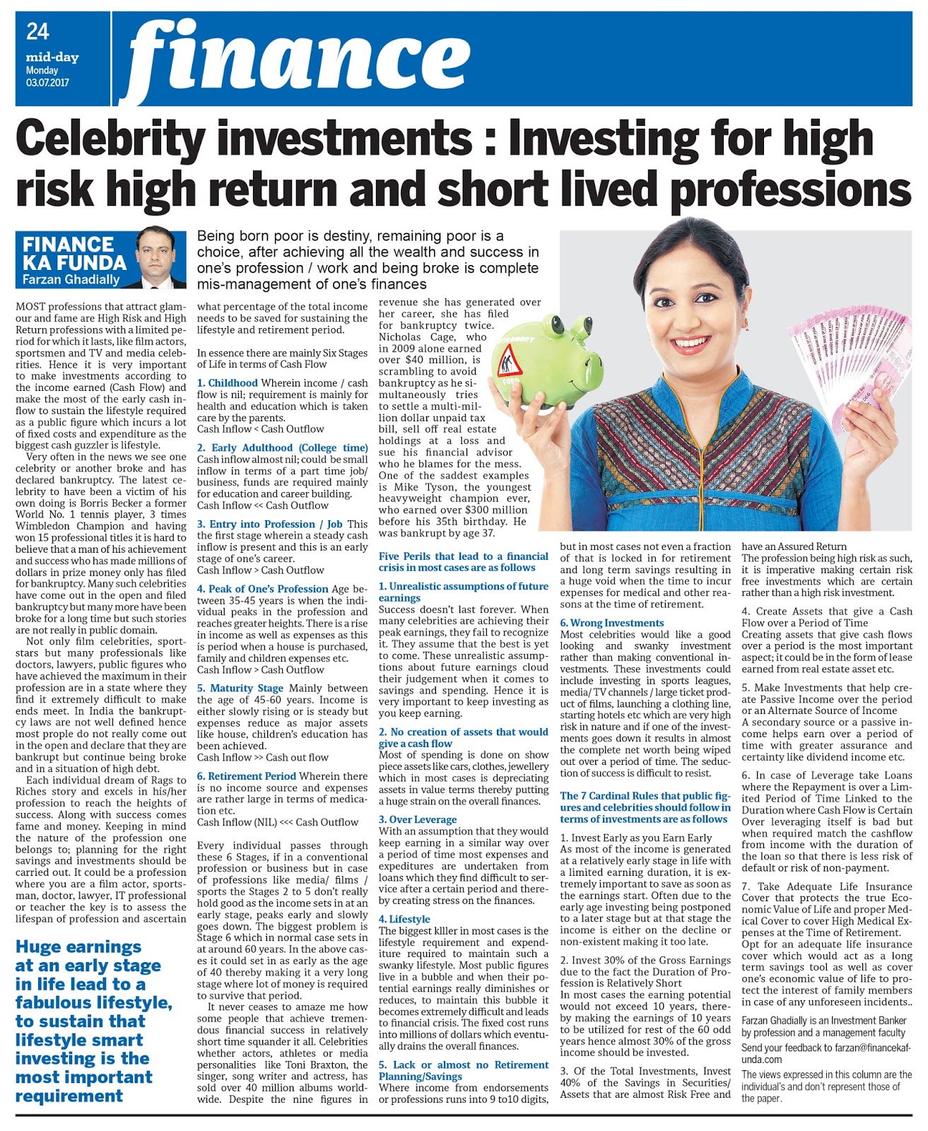 Intelligent Investor: My article in the Mid Day News Paper dated 3rd ...