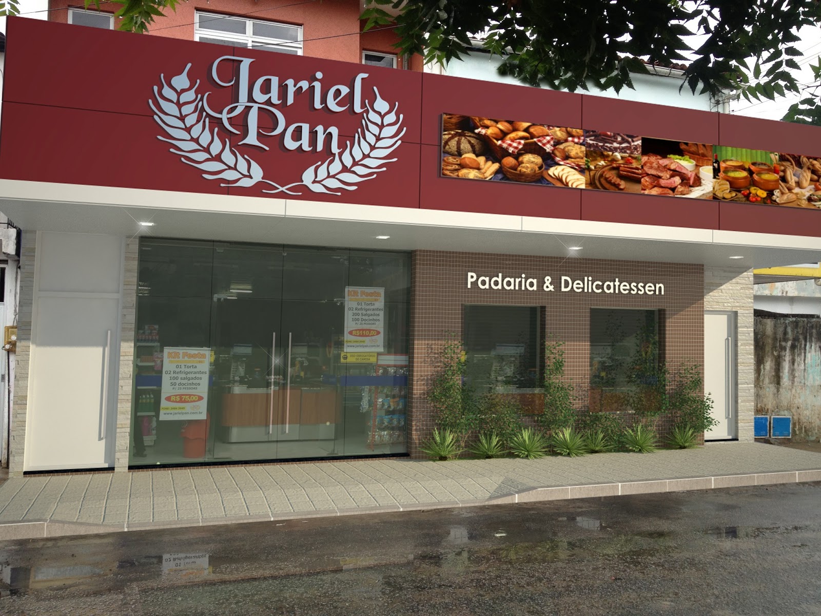 nyercio nascimento: PROJETO DE FACHADA E INTERIORES / PADARIA