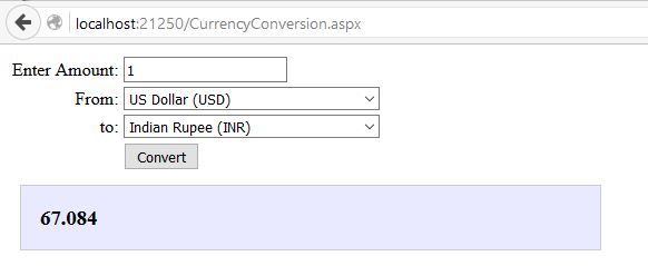 Currency Conversion Web Service – Currency Exchange Rates